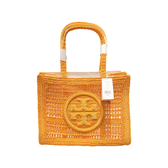 Tory Burch | Bags | Tory Burch Ella Hand Crocheted Small Tote Peachy ...